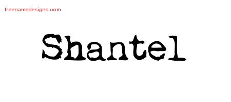 Vintage Writer Name Tattoo Designs Shantel Free Lettering - Free Name ...